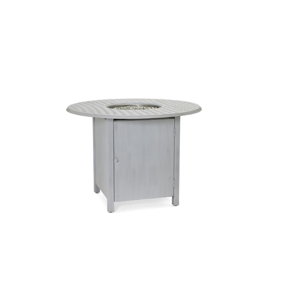 Thatch Round Counter Height Fire Table