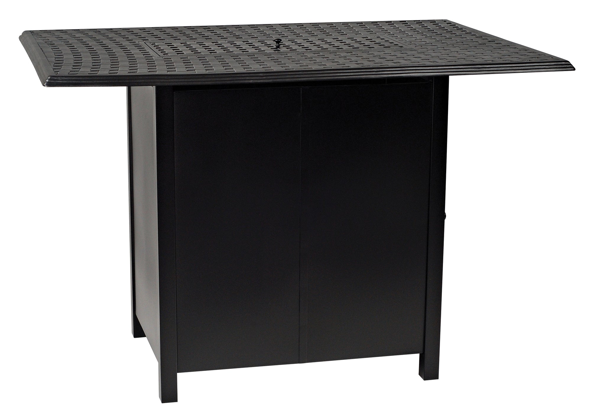 Rectangular Bar Height Fire Table Base with Rectangular Burner